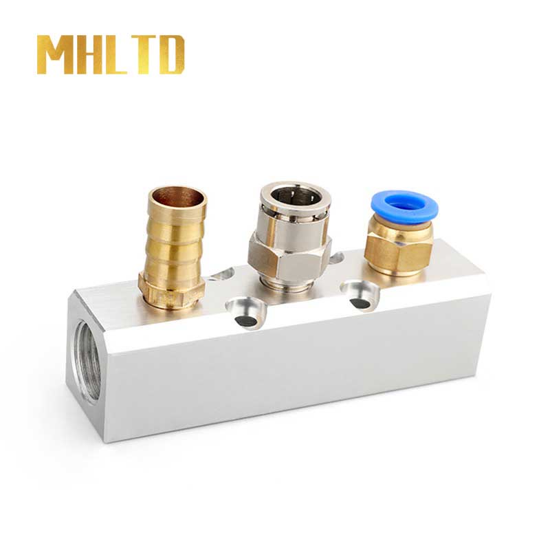 Air Manifold Distributor Connector Aluminium Splitter 1/2" pt Thread ...