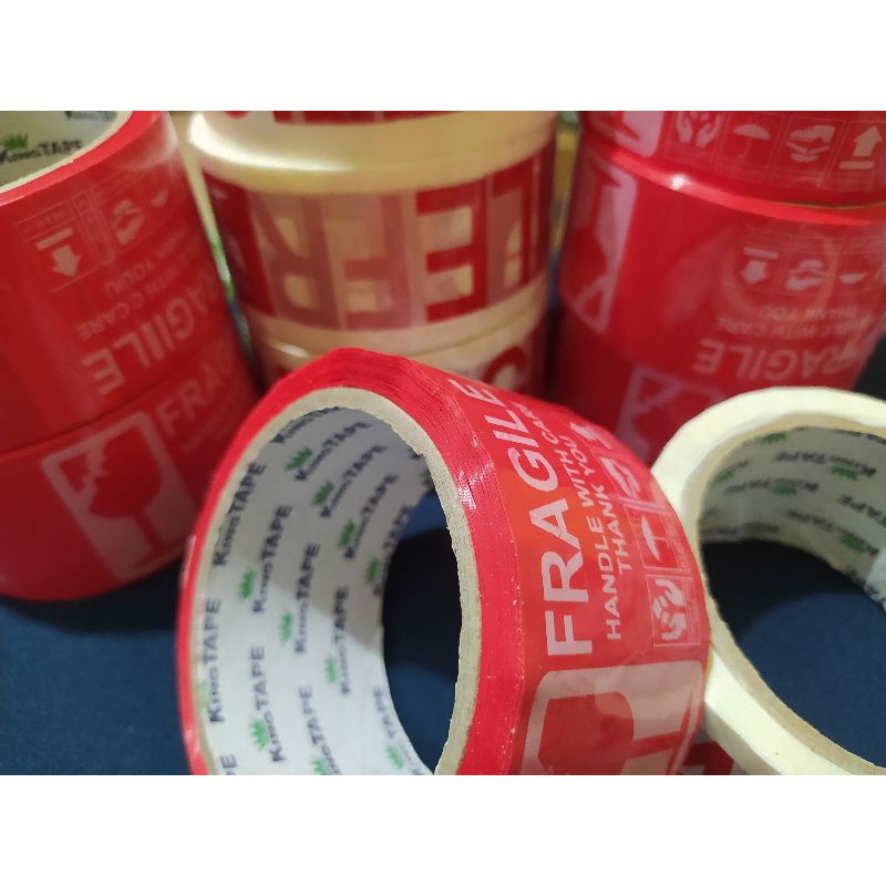 FRAGILE TAPE /WHITE Fragile Tape/RED Fragile tape Packaging Tape 50M ...