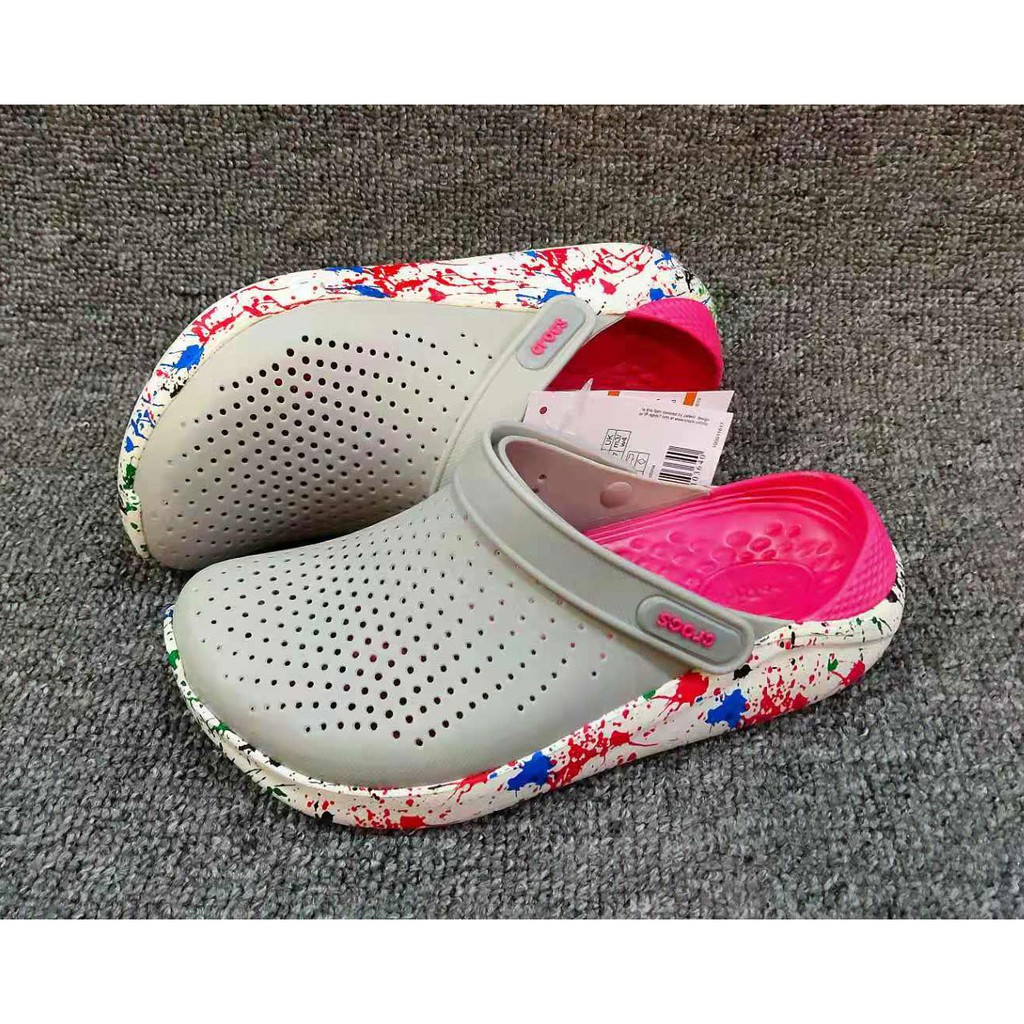 crocs LiteRide men and women camouflage graffiti slippers sandals, eco ...