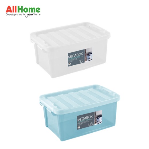 MEGABOX Storage Box 9.5 Liters (Trans Clear, Trans Blue) | Shopee ...