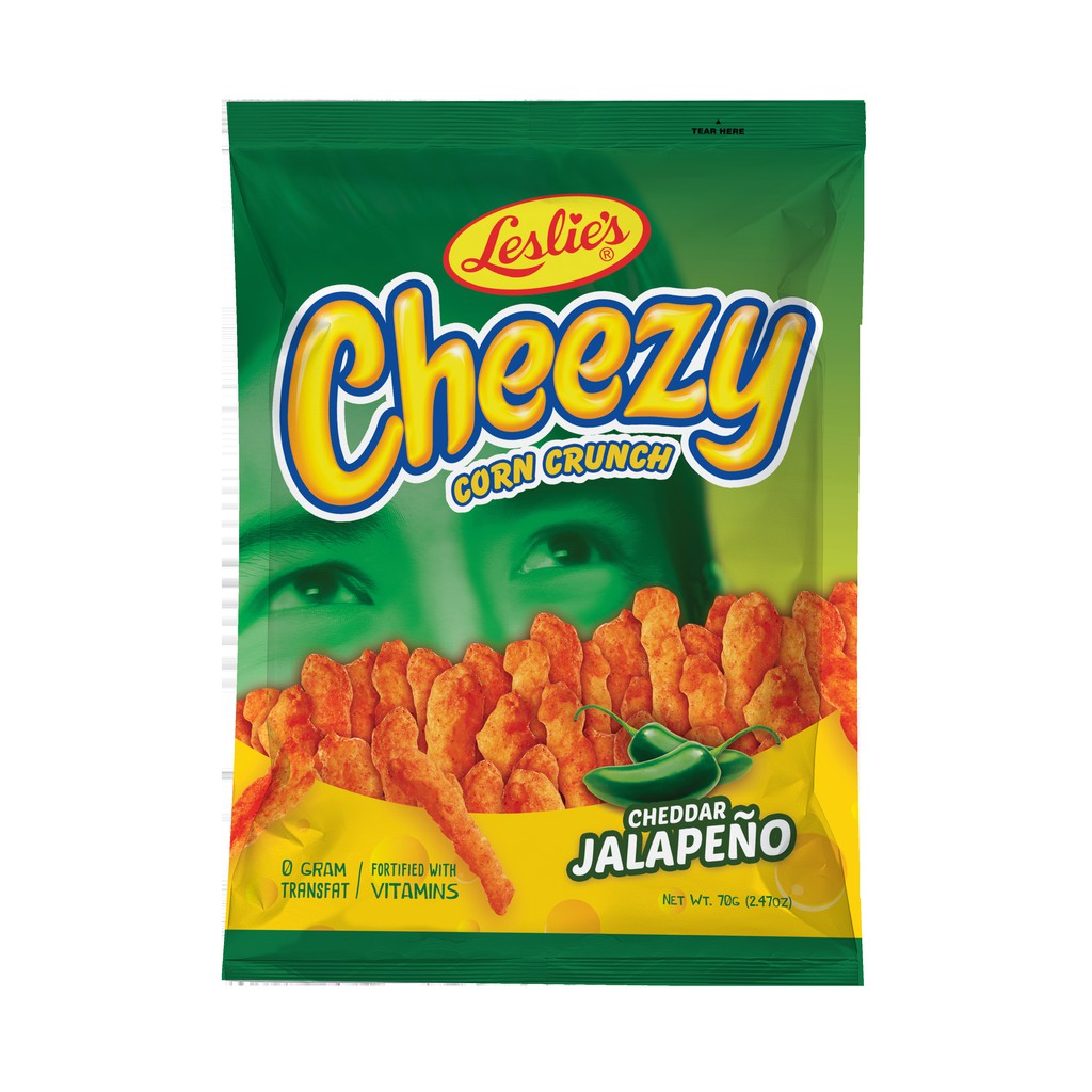 Cheezy Corn Crunch Cheddar Jalapeno 70g | Shopee Philippines