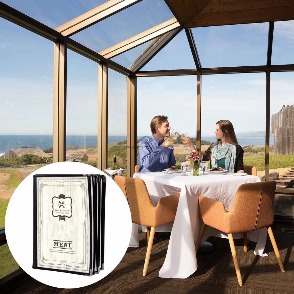 10 Pages 20 Faces A4 Transparent Menu Cover Restaurant Menu Folder Menu ...