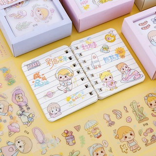 Creative Cartoon Frosted Hand Account Sticker Set for Students DIY ...