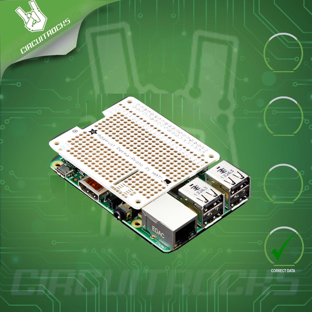 Raspberry pi perma-proto hat mini kit no eeprom adafruithat | BeeCost