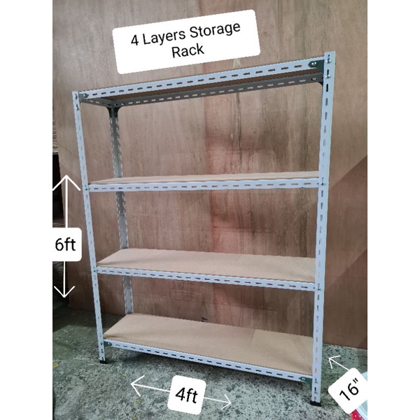 Storage Racks 6ft x 4ft x 16" - 4L | Shopee Philippines