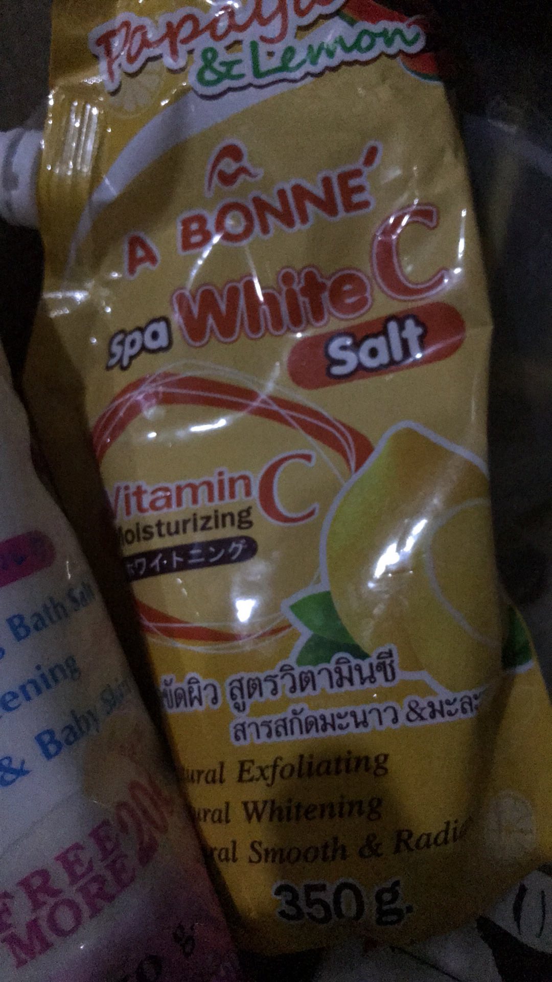 Abonne White Spa C Salt Papaya & Lemon 350g ( A098 ) | Shopee Philippines