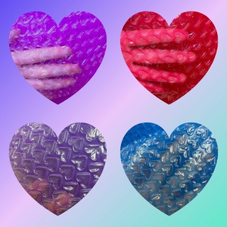 Bubble Wrap Colored Heart Shape 20" X 50meters Full Roll | Shopee ...