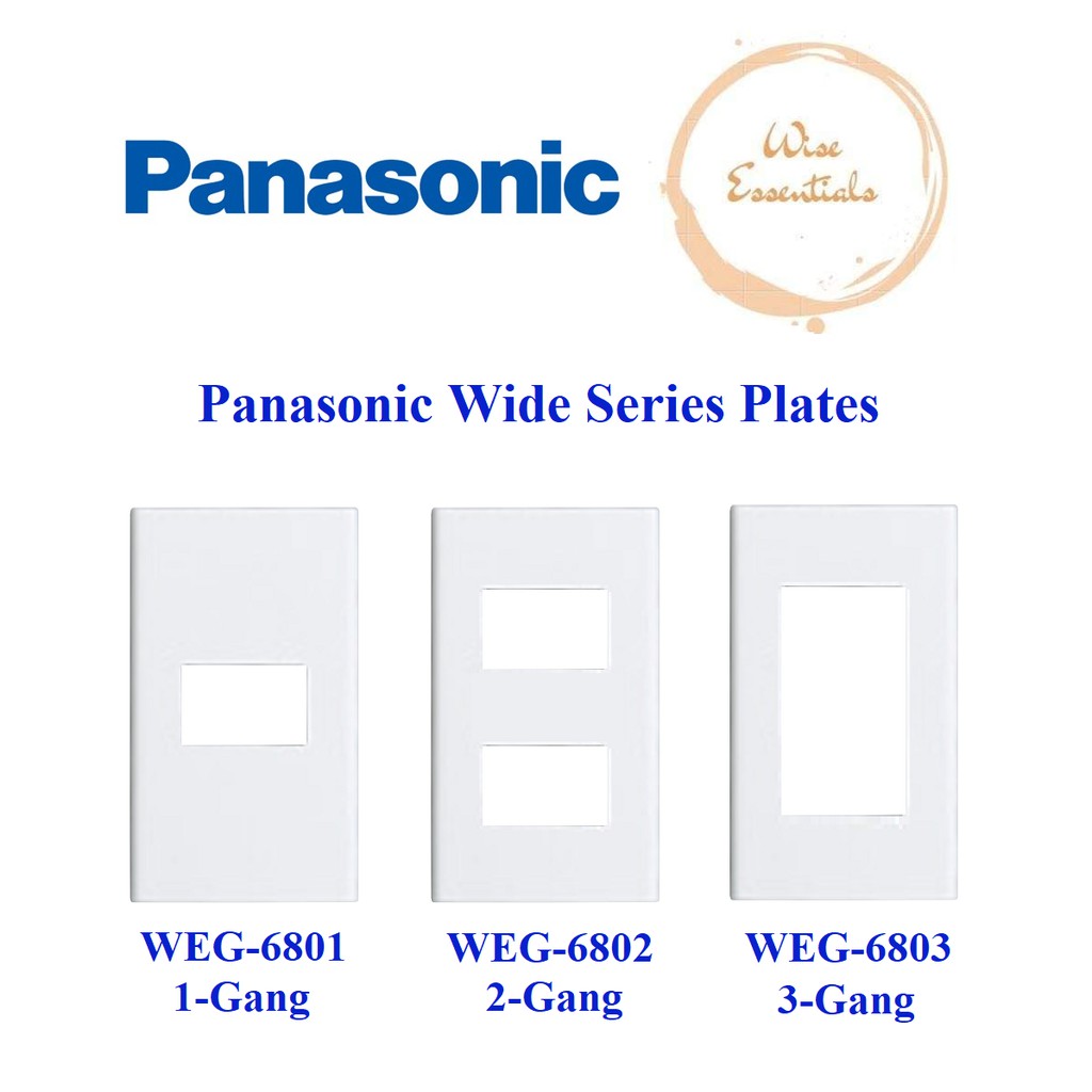 PANASONIC Wide Series Plates 1, 2, 3 Gang | Shopee Philippines