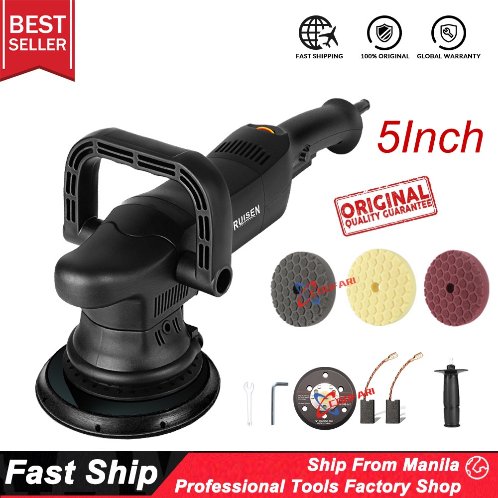 220V 1250W 5inch & 6Inch Car Polisher Dual Action Polisher Variable ...