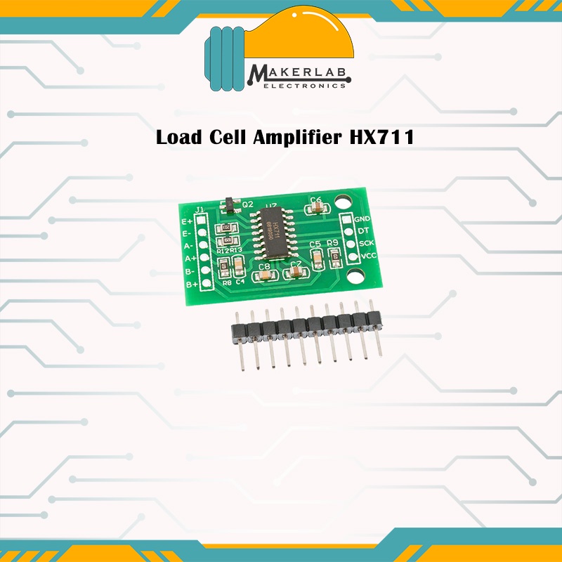 Load Cell Amplifier HX711 & Straight Bar Load Cell Weight Sensor 1kg ...