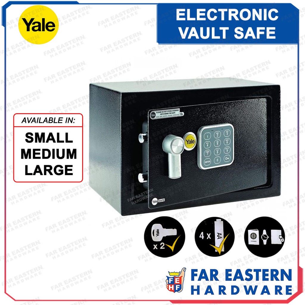 YALE Electronic Combination Vault Security Home Large Safe | Shopee ...