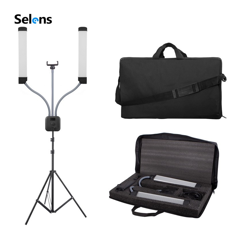 Selens Photo Studio Double Arms Fill Selfie Ring light Multimedia ...