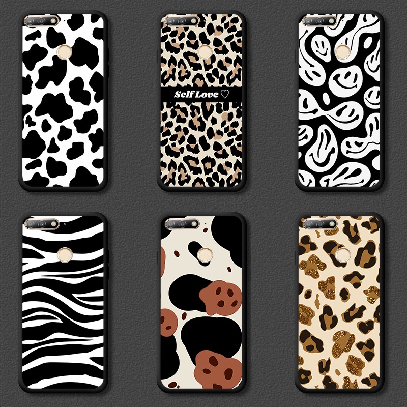 Casing Huawei Honor 7A Honor 7S Honor 7C Ins Leopard Print Matte Black ...