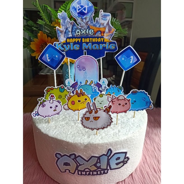 Axie Infinity theme cake topper | Shopee Philippines