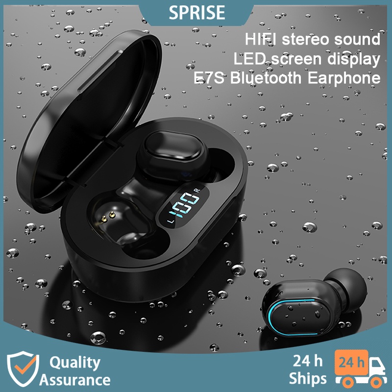 SPRISE E7S TWS Bluetooth 5.0 Earphones Stereo Noise Cancelling Wireless ...