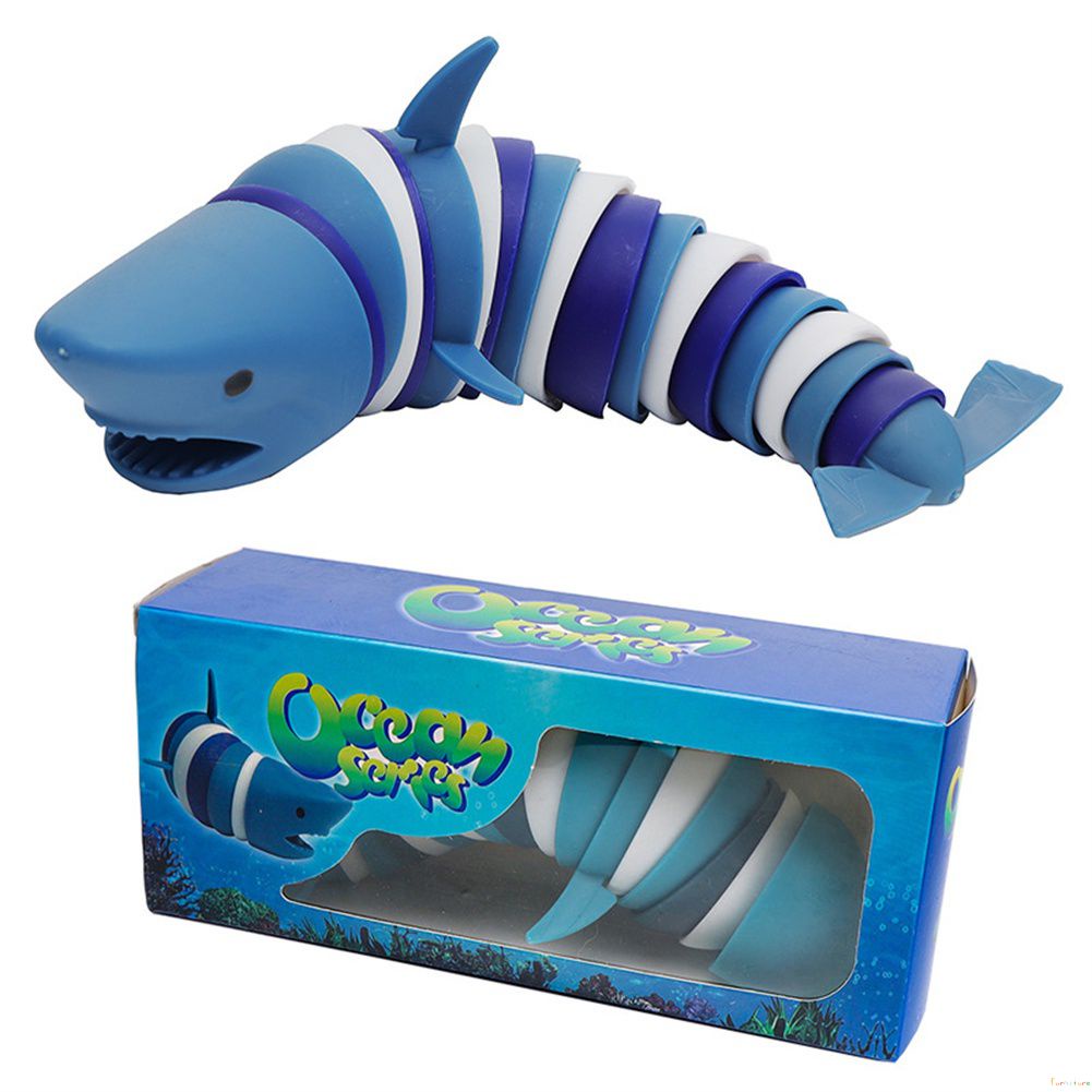 Fidget Slug Shark Articulated Fidget Toy,Realistic Slug Shark Insects ...