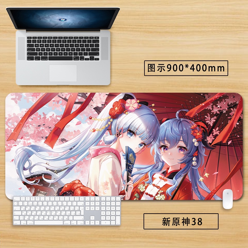 New Raiden Shogun shadow Mouse Pad Ganyu Gaming Eula Computer Hutao ...