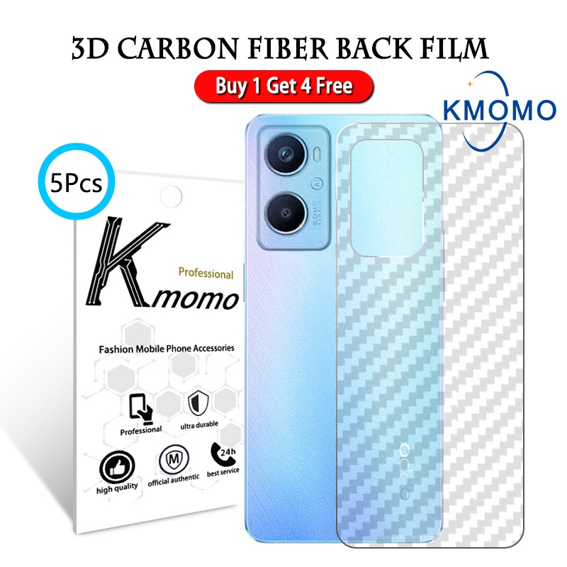 5pcs Carbon Fiber Back Film Oppo A17 A17k A96 A76 A95 A57 A94 A54 A55