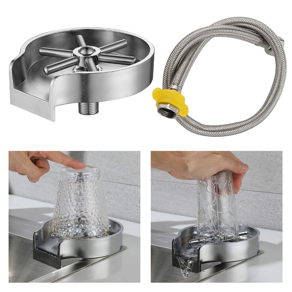 [DOLITY2] Glass Cup Rinser Washer for Kitchen Sinks for Milk Tea ...
