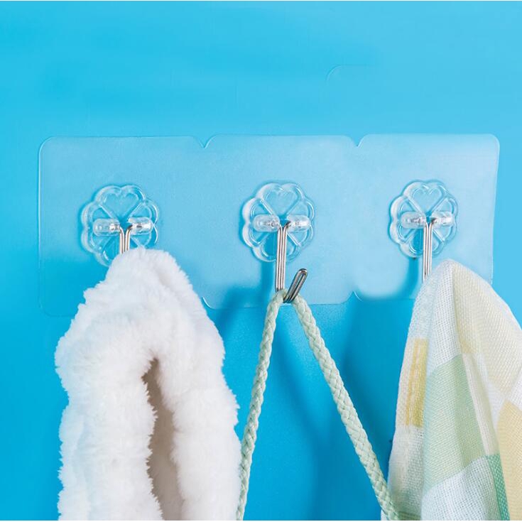 100pcs Magic Hook Without Nails Transparent Strong Sticky Heavy Magic ...