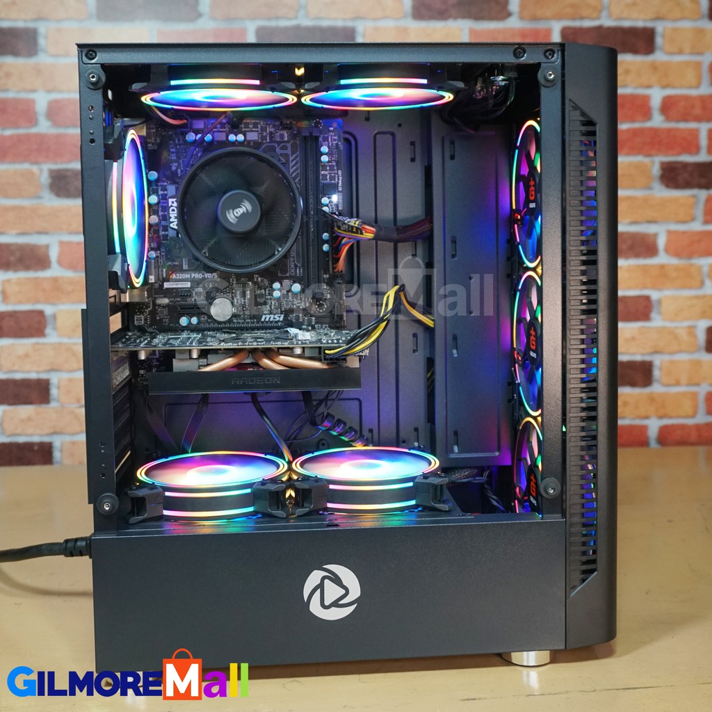 INPLAY Meteor 03 Tempered Glass Midtower Desktop PC Case ATX MATX MINI ...