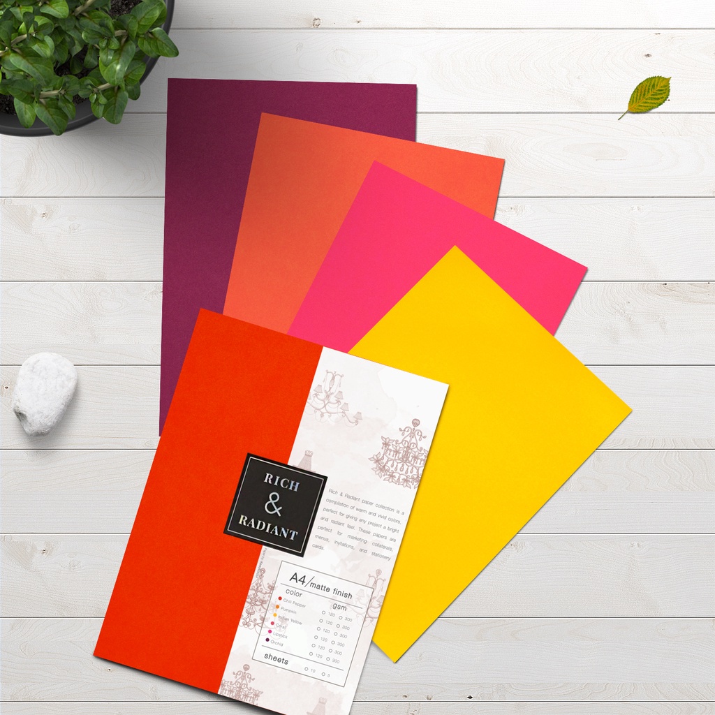 Rich and Radiant Specialty Paper A4 Size (120gsm-10 sheets / 300gsm-5 ...