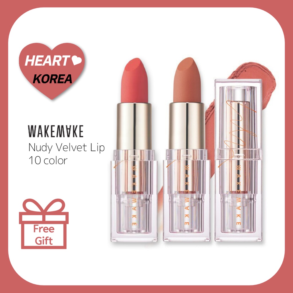 WAKEMAKE Nudy Velvet Lip / Lipstick | Shopee Philippines