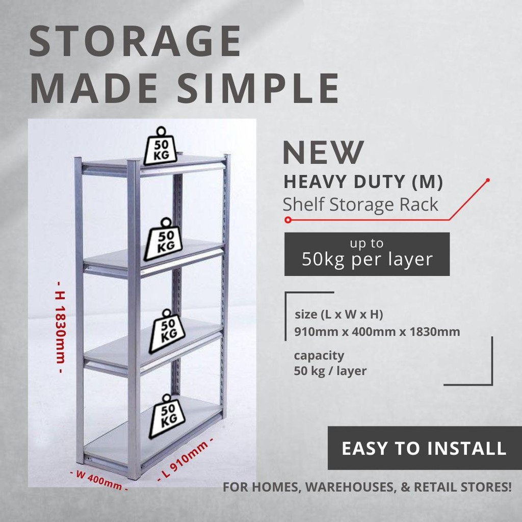 Storage Rack Shelves / Home Rack Storage / Shelf Storage Rack (Stante ...