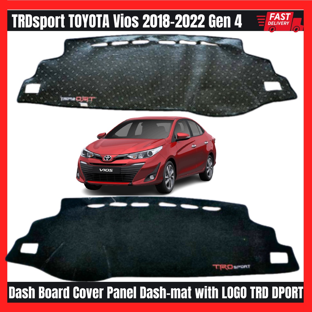TRDsport TOYOTA Vios 2018-2022 Gen 4 Dash Board Cover Panel Dash-mat ...