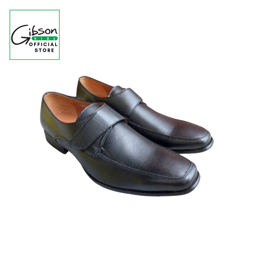 Gibson Kids 1906 Black (Genuine Leather) Boys School Shoes | Shopee ...