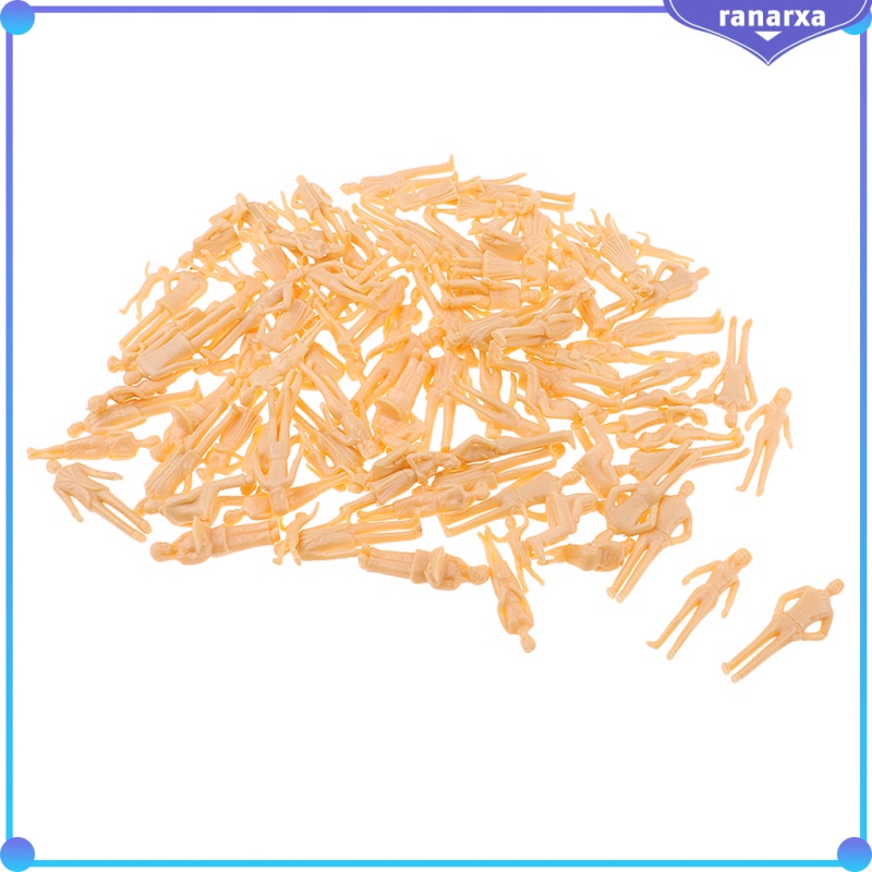 50pcs/set 60mm Miniature Human Figures Unpainted People Model 1:30 O ...