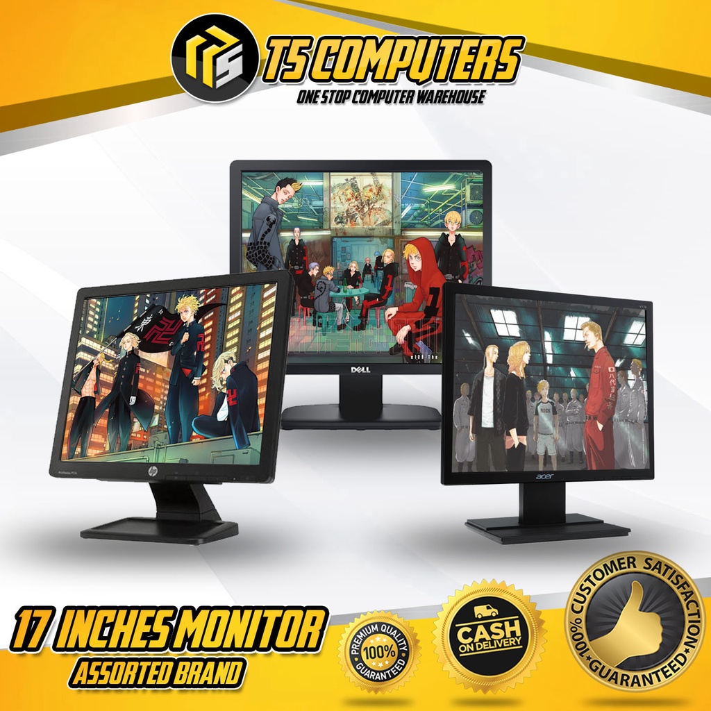 [T5 COMPUTERS] 17" SQUARE LED & LCD MONITORs | Shopee Philippines