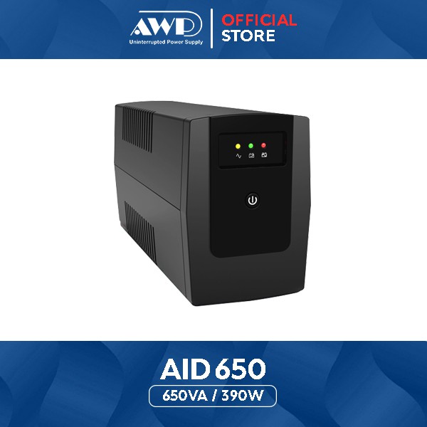 AWP Aide 390W-650VA UPS with AVR Uninterruptible Power Supply (4 ...