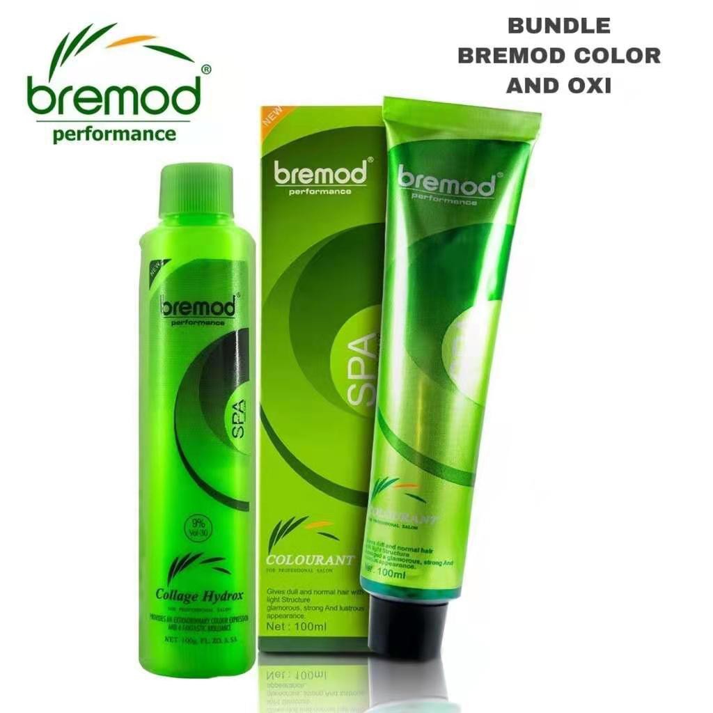 Bremod Hair Color with Oxidizing 100 ml.(2 in 1) Basic colors Ash , Ash ...