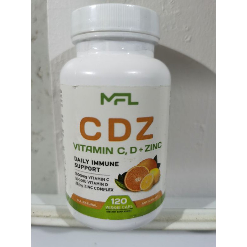 MFL CDZ vitamin C D d3 Zinc capsule immune health multivitamin supplement immunity D | Shopee ...