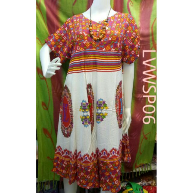 LV DRESS(BATIK) | Shopee Philippines