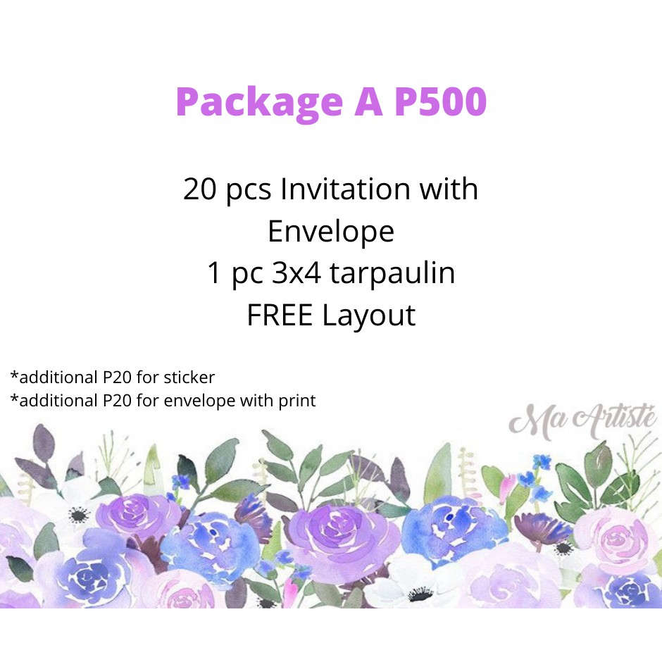Party package Invitation and Tarpaulin FREE Layout | BeeCost
