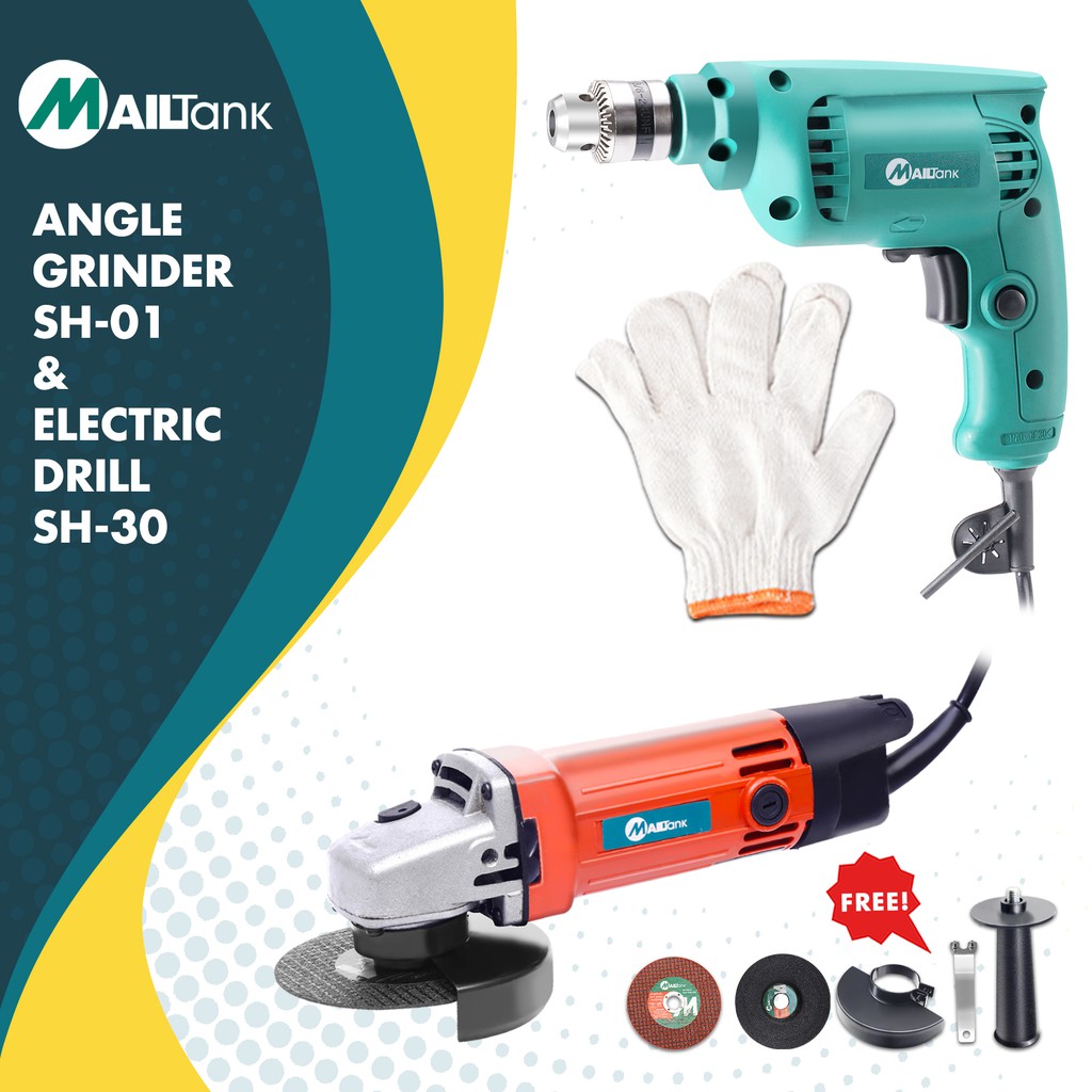 MAILTANK (SH05.SH30) ANGLE GRINDER 954 & Mailtank Electric Drill ...