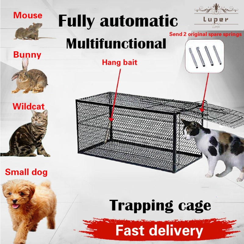 Gzso Full-Automatic Cat-Trap Cage Humanitarian Aid Cat Catching Cage ...