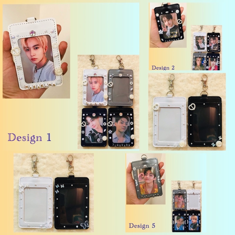 CUSTOMIZED KPOP DECORATED PHOTOCARD HOLDER [PLS READ THE DESCRIPTION ...