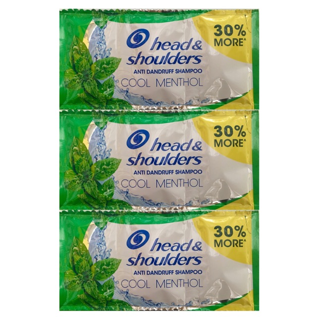 Head & Shoulders Anti Dandruff Shampoo Cool menthol 12ml by 12s ...