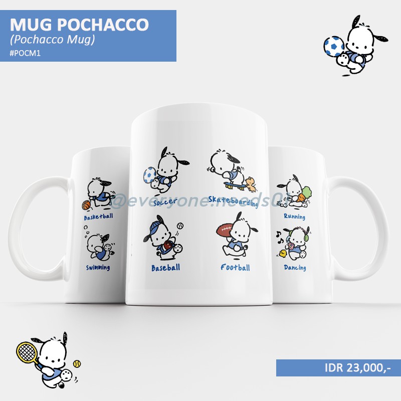 Pochacco Sanrio Character Mug | Pochacco Mug | BeeCost