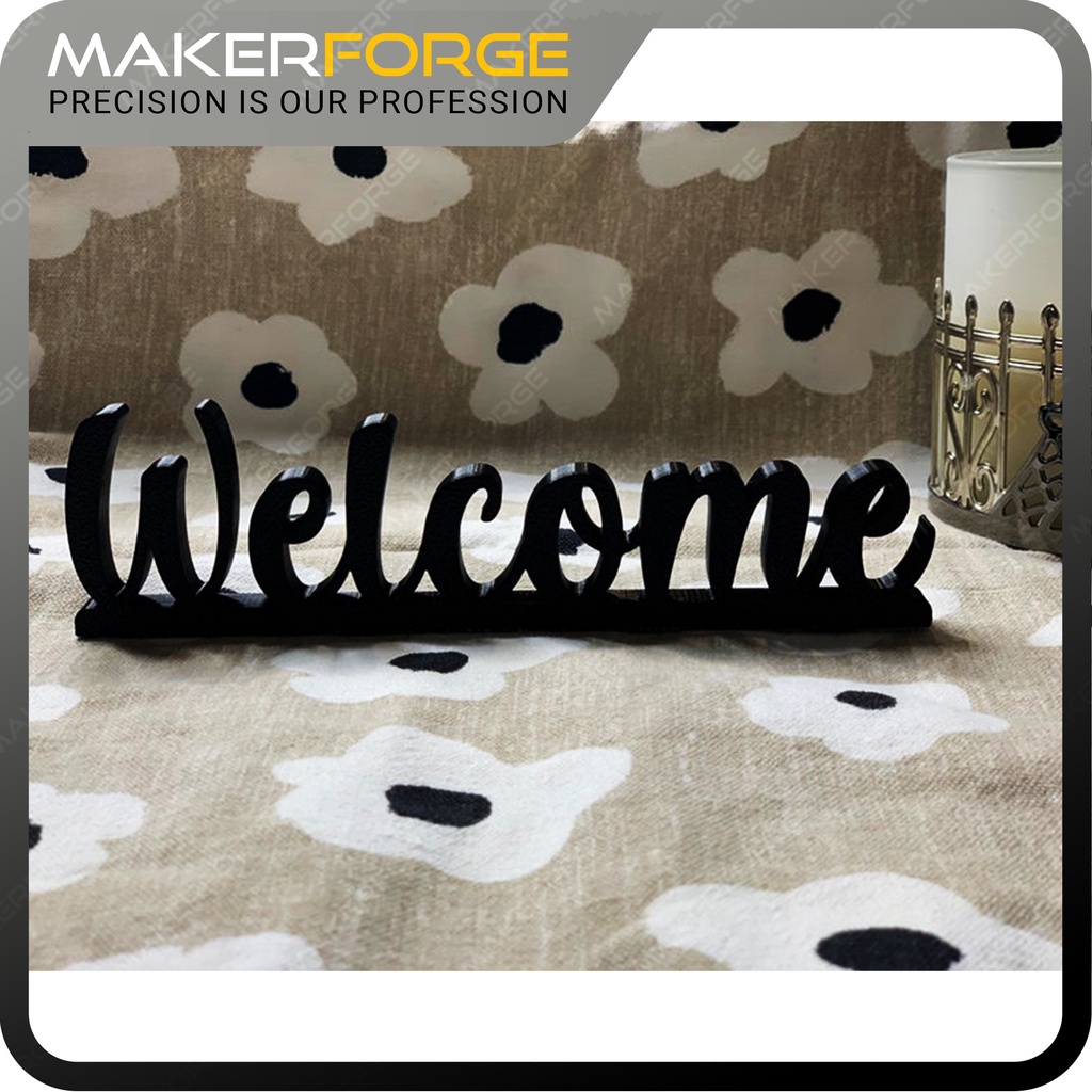 Welcome Sign Decor | Self-Standing Welcome Sign| Tabletop Sign | 3D ...