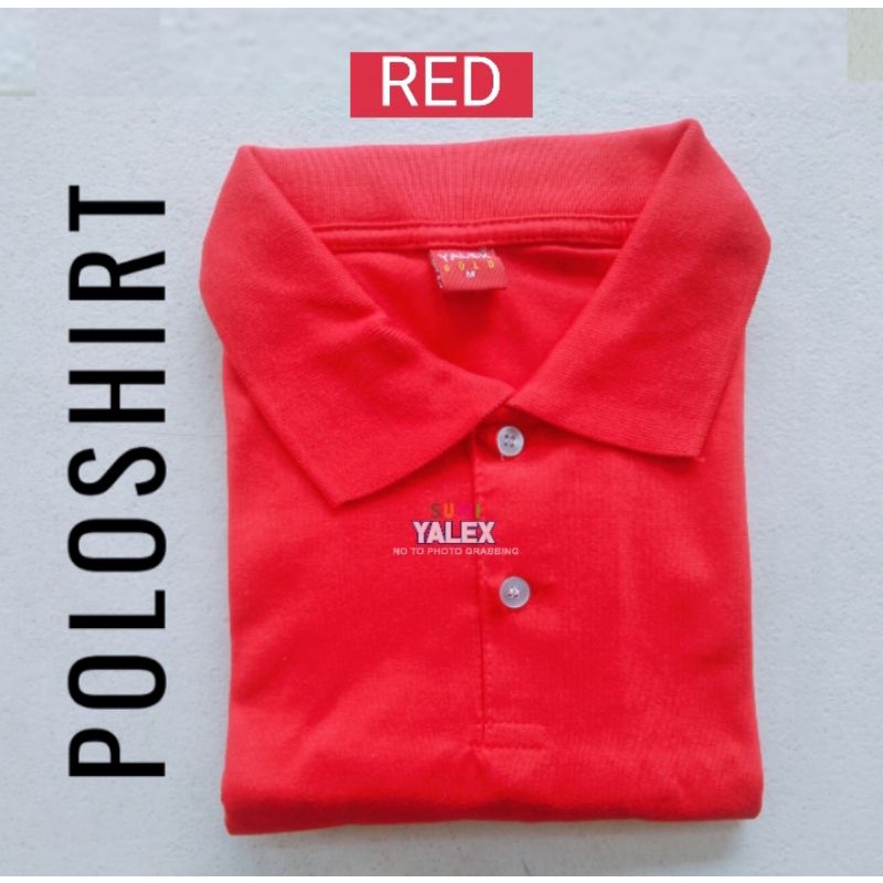 Yalex RED Polo Shirt.. | Shopee Philippines