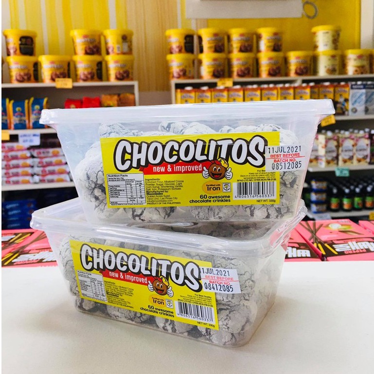Chocolitos Chocolate Crinkles | Original / Lite | 60pcs | 330g | Shopee ...