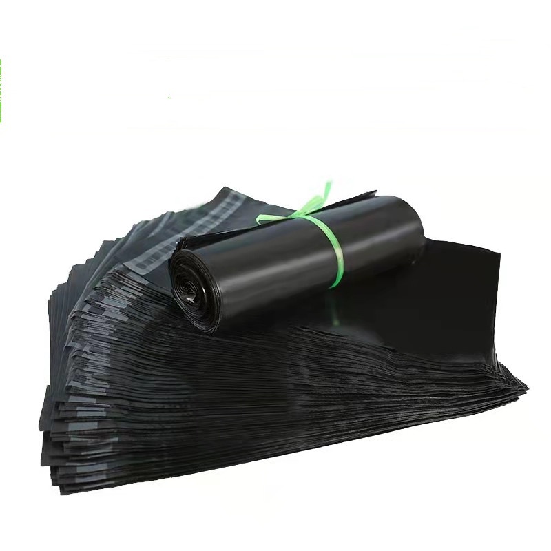 100pcs Black Self Adhesive Plain Pouch/Mailing Parcel/Plastic Bag ...