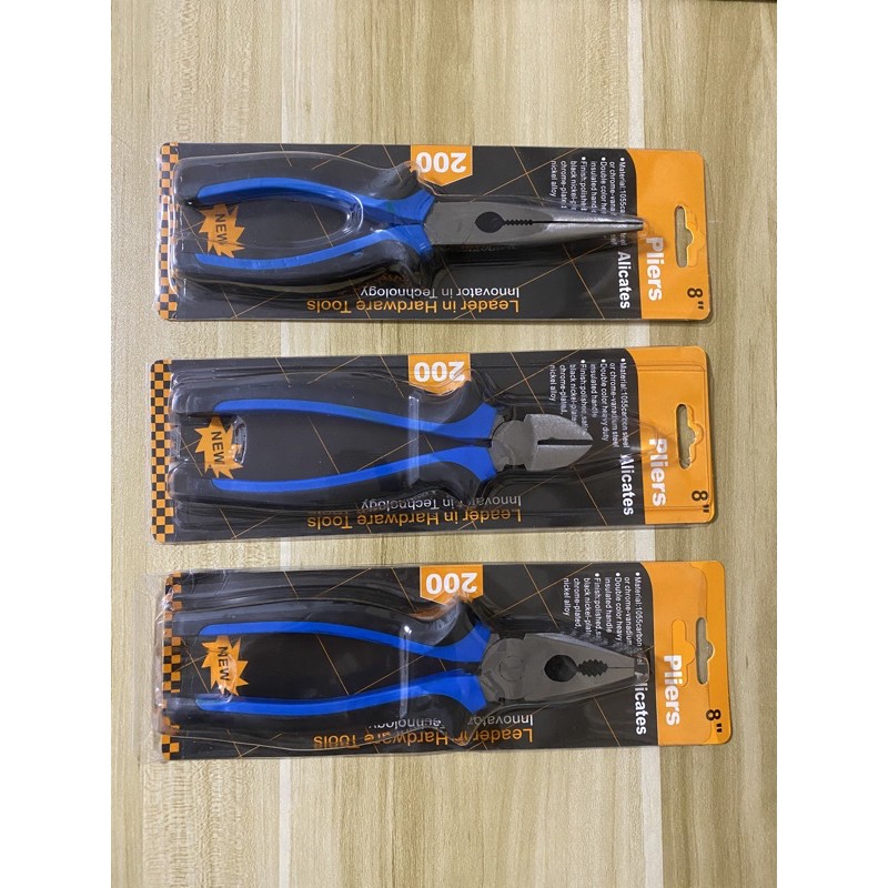 Never rust 8" STANDARD PLIERS CUTTER LONGNOSE Combinations 8"Pliers ...