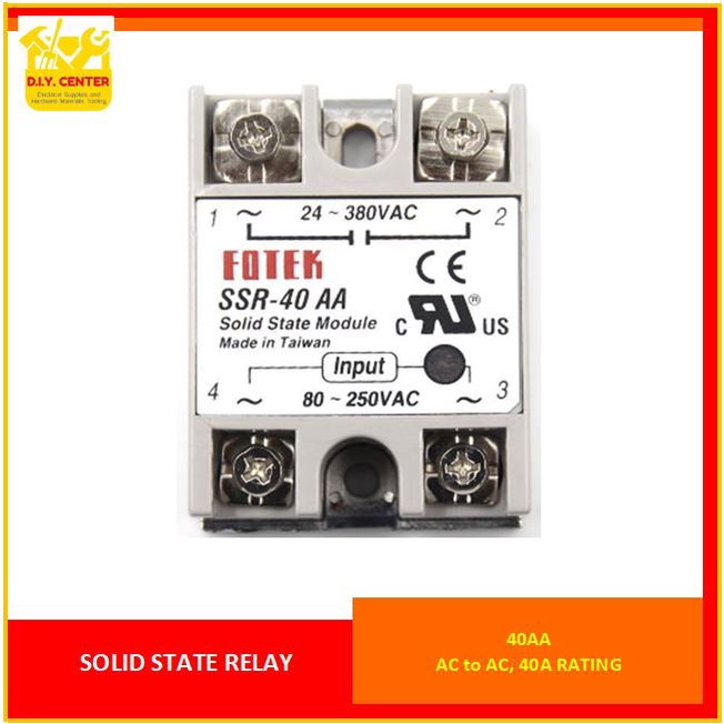 Solid State Relay SSR-25DA / SSR-40AA / SSR-25VA | Shopee Philippines