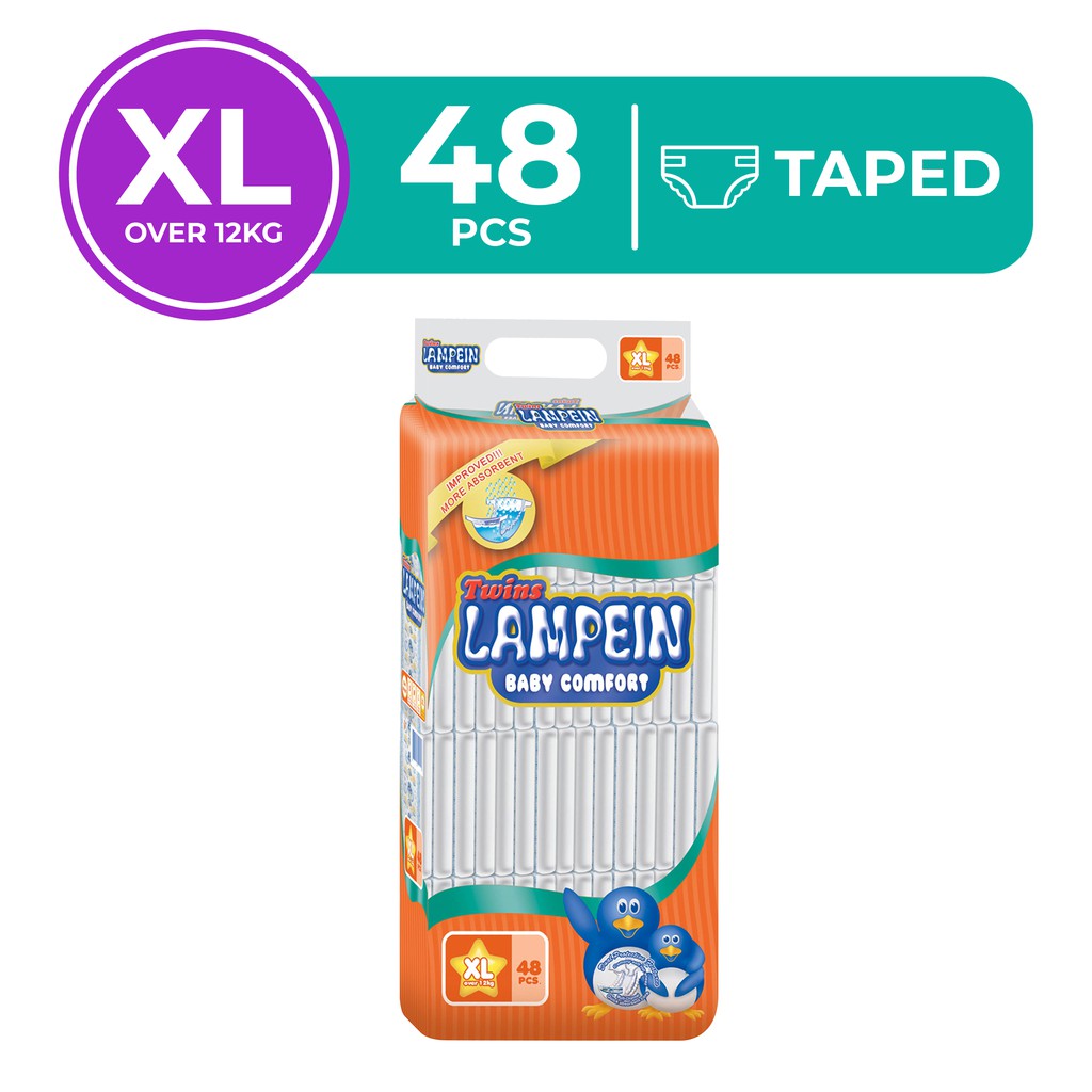 Lampein Baby Diaper Jumbo Pack Extra Large 48's | Shopee Philippines