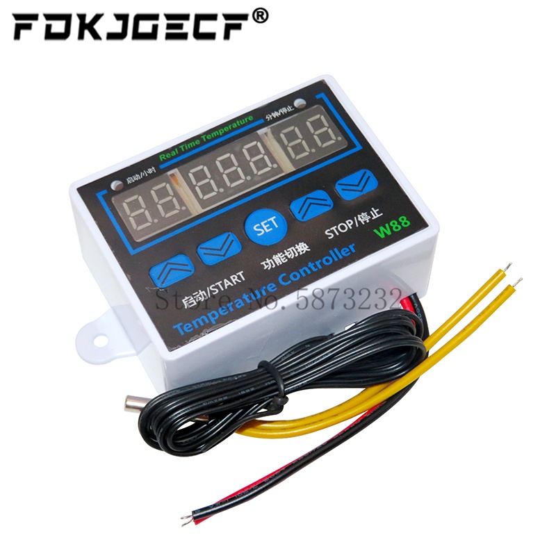 XH-W1411 Thermostat LED Digital Temperature Controller 12V/220V 10A ...